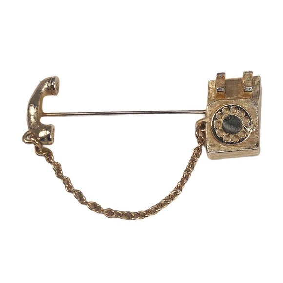 Avon | Jewelry | Vintage Avon Rotary Phone Brooch Dial Stick Pin | Poshmark